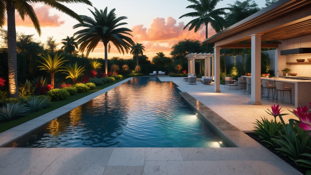 High-End Landscape Construction in Florida | Alpha Zeta